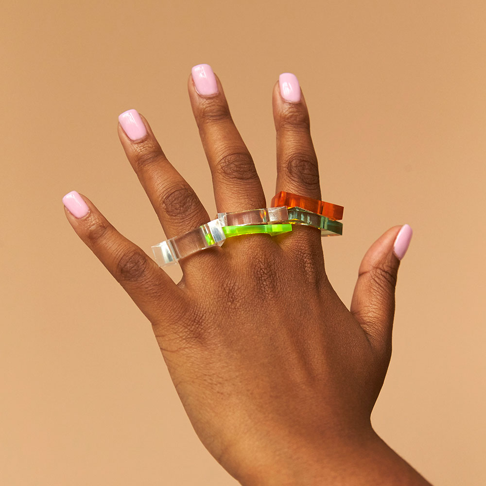 Lucite Rings – Knockout